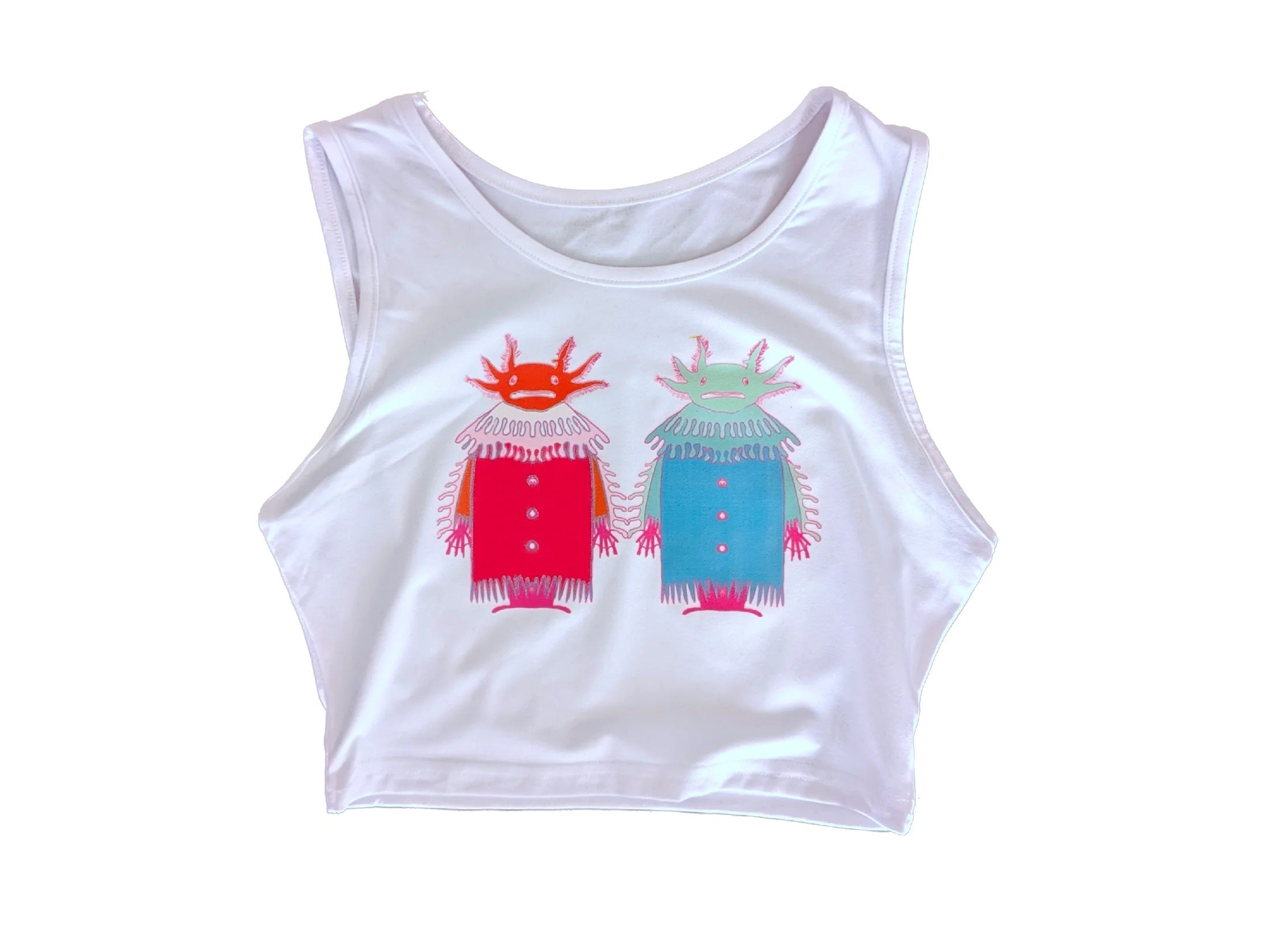 Crop Top S - Axolotl - Monsters of the Underworld | SLOW DOWN